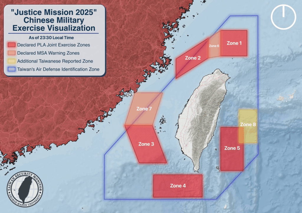 Visualization: "Justice Mission 2025" Chinese Military Exercises ...